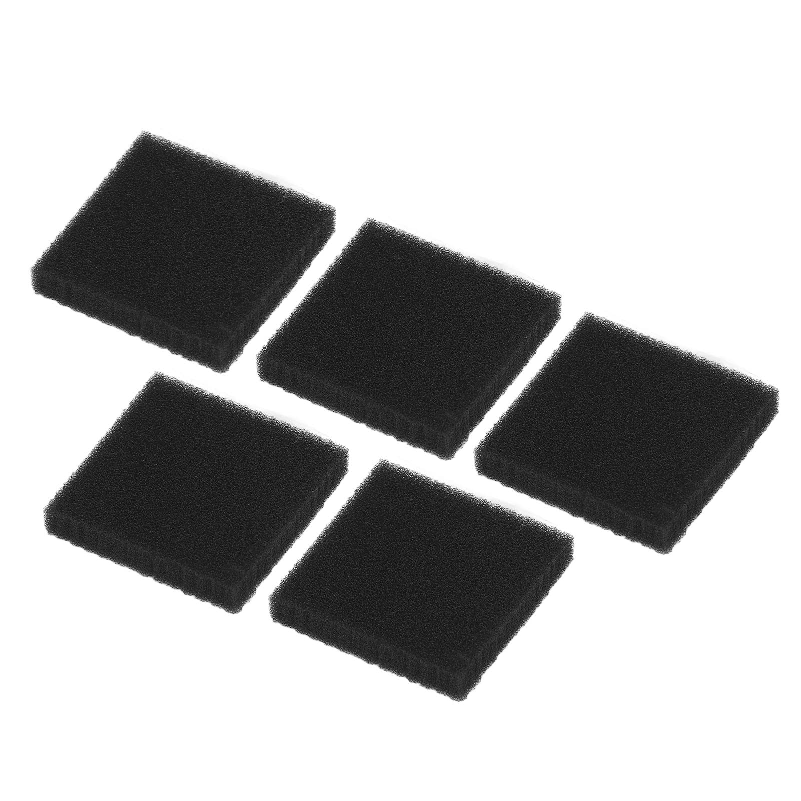 Fdit 5 Pcs Air Filter Sponge Compressor Replacement System, 98760 Air Particles Fine Dust Trimmer Air Filter Cotton Black for Ryobi 98760 98760a Engine