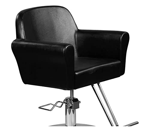 Icarus Howard Modern Hair Salon Styling Chair with Square Stainless Steel Base