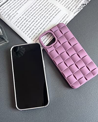 Ginkgonut Compatible with iPhone 14 Plus Case for Women/Girls, Cute 3D Laid Desgin Soft Silicone Shockproof Raised Bumper Corners Case for iPhone 14 Plus (White)