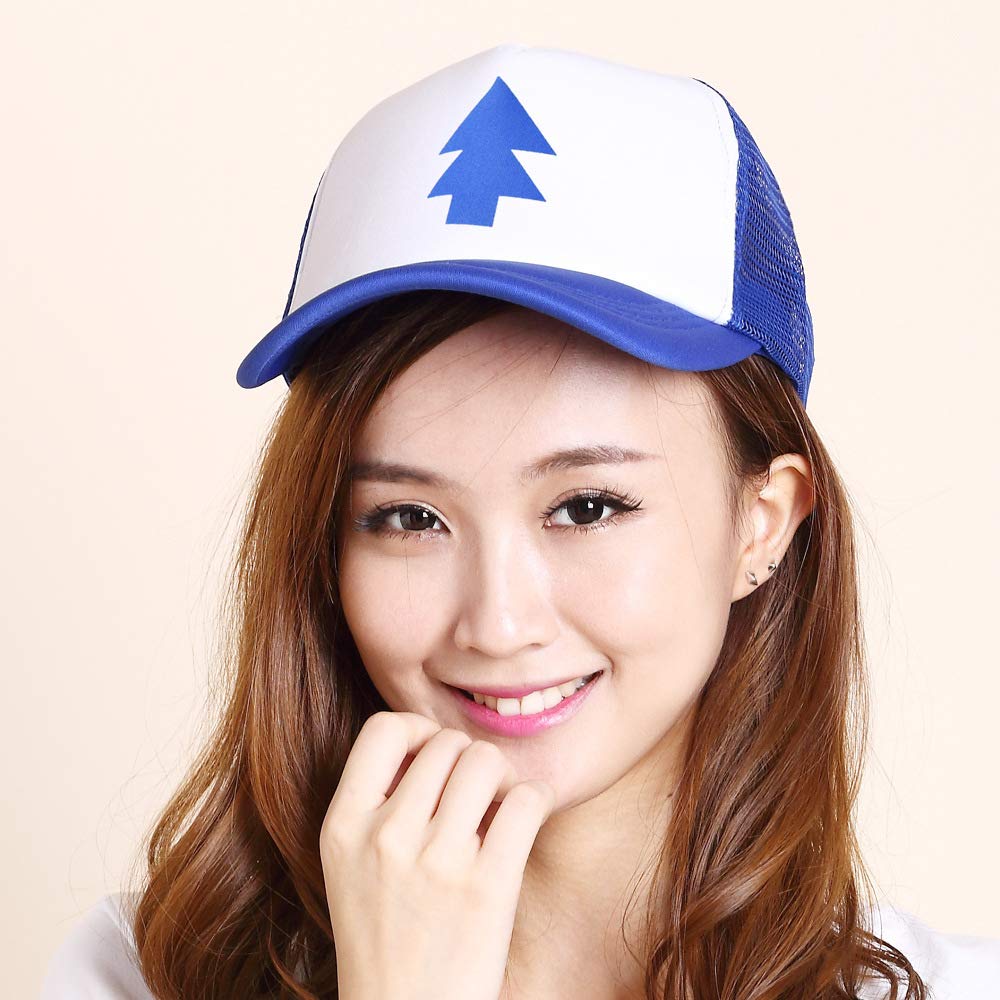 EIKOU Gravity Falls Hat Adjustable Dipper's Hat Blue Dipper Hat Baseball Cap(Come with The Bracelet)