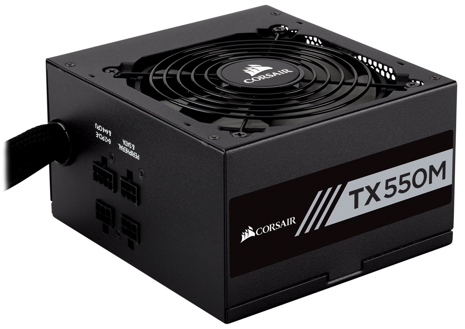 CORSAIR TXM Series, TX550M, 550 Watt, 80+ Gold Certified, Semi Modular Power Supply (Renewed)