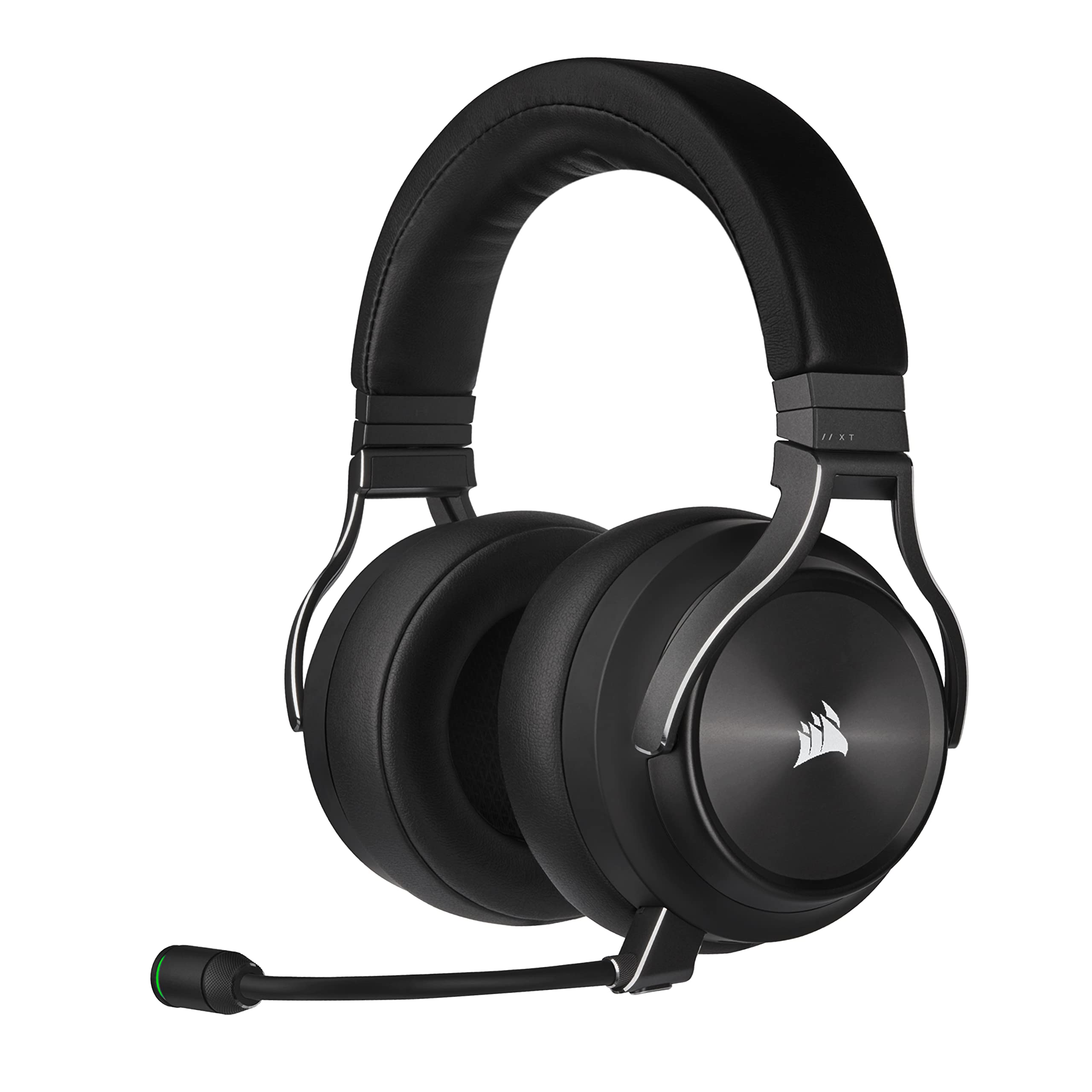 Corsair Virtuoso RGB Wireless XT High-Fidelity Gaming Headset with Bluetooth and Spatial Audio - Works with Mac, PC, PS5, PS4, Xbox Series X/S - Slate & MM700 RGB Extended Cloth Gaming Mouse Pad