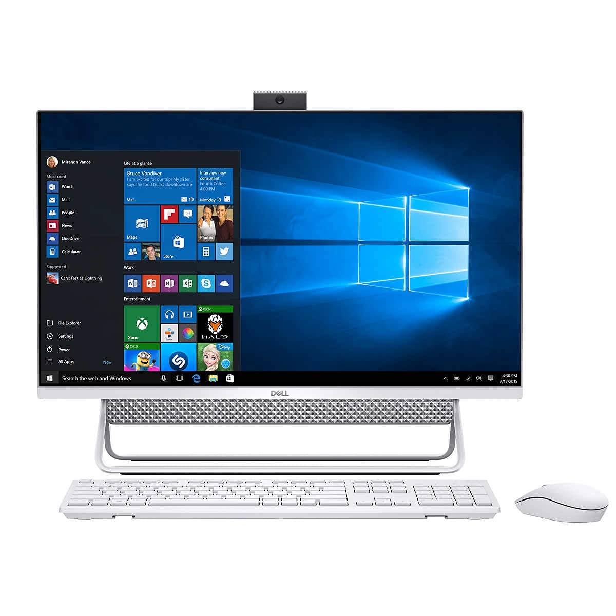 Dell Inspiron 7700 All in One, 27†FHD Touchscreen, Intel 11th Gen i7-1165G7, 32GB RAM, 1TB SSD, Webcam, Nvidia Geforce MX330 2GB Graphics, HDMI, SD-Card, USB Type-C - Windows 10 Pro (Renewed)
