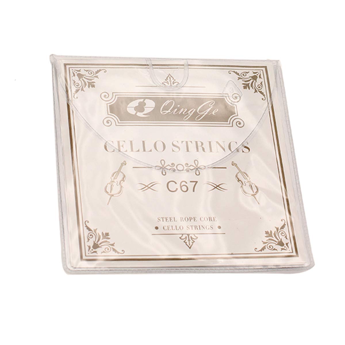 Q QINGGE Steel Core Cello Strings 4/4 3/4 set Strings for Student Strings β Sealed Pouch Prevents Corrosion