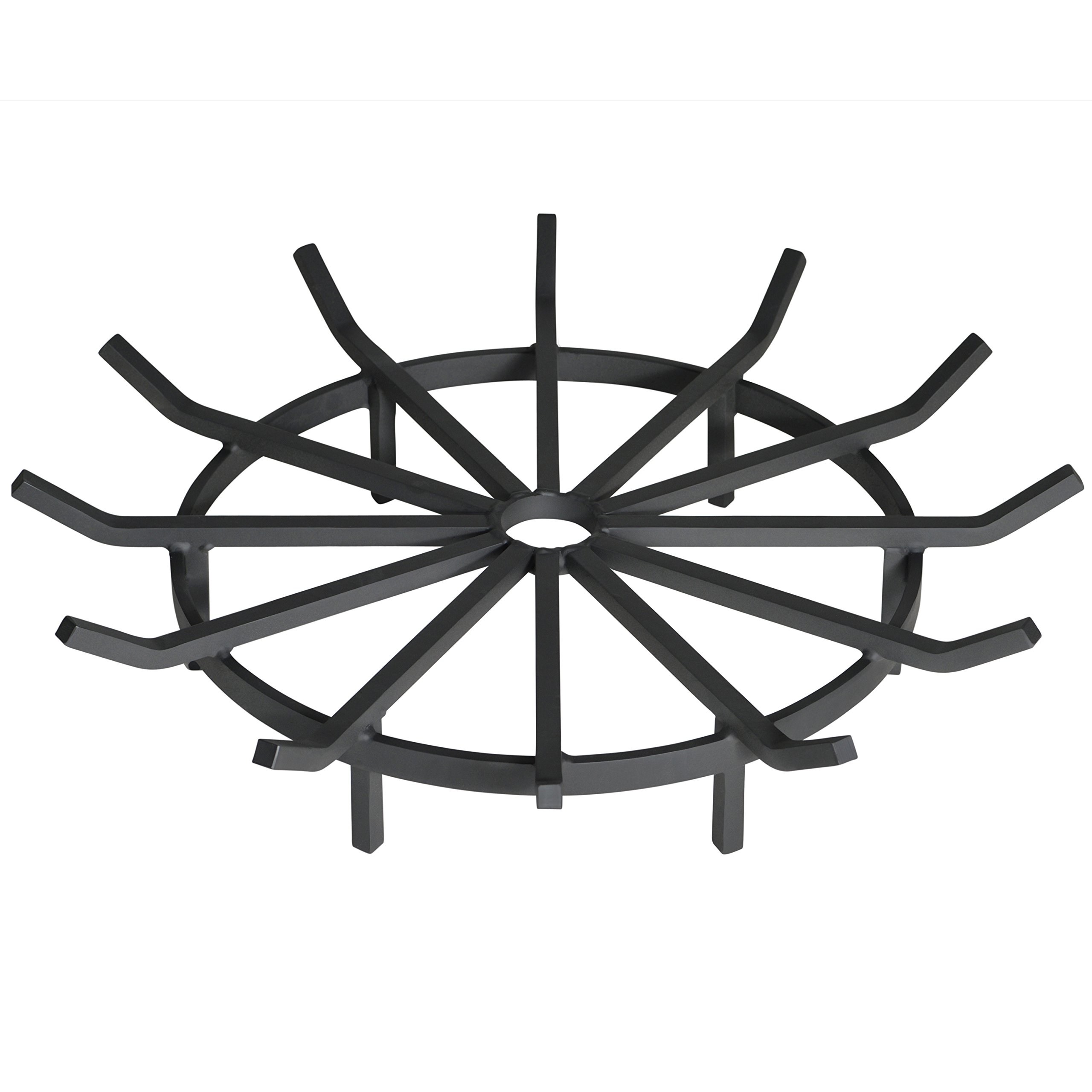 SteelFreak Heavy Duty Wagon Wheel Firewood Grate for Fire Pit - Made in The USA (32 Inch)