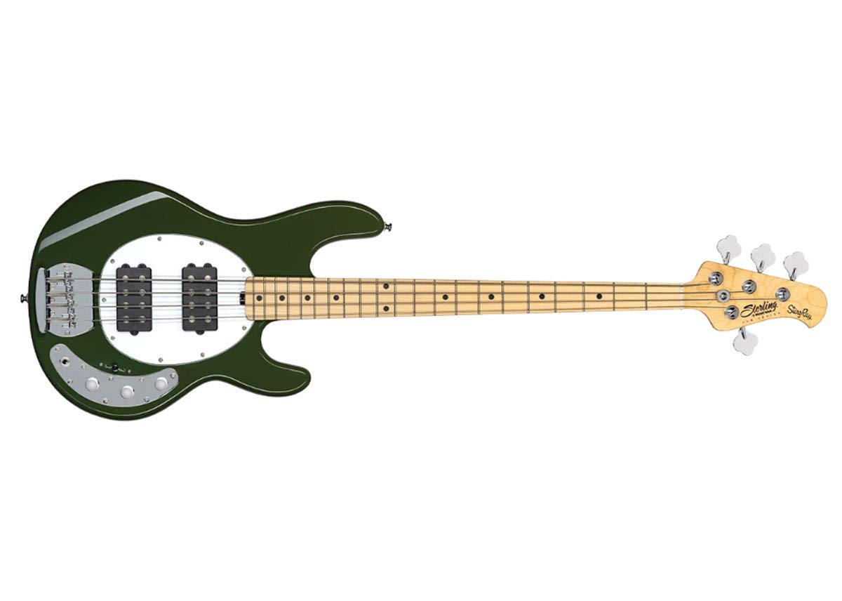 Sterling by Music Man 4 String Bass Guitar, Right, Olive (RAY4HH-OLV-M1)