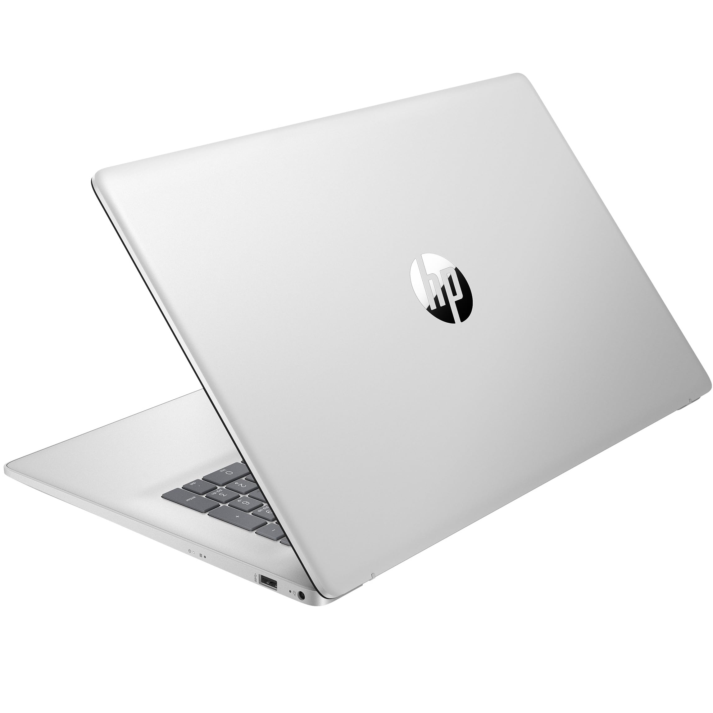 HP 17 17.3" FHD Laptop Computer, 13th Gen Intel 10-Core i5-1335U up to 4.6GHz (Beat i7-1270P), 4GB DDR4 RAM, 128GB PCIe SSD, WiFi 6, Bluetooth 5.3, Silver, Windows 11 Pro, SSROTH Cable