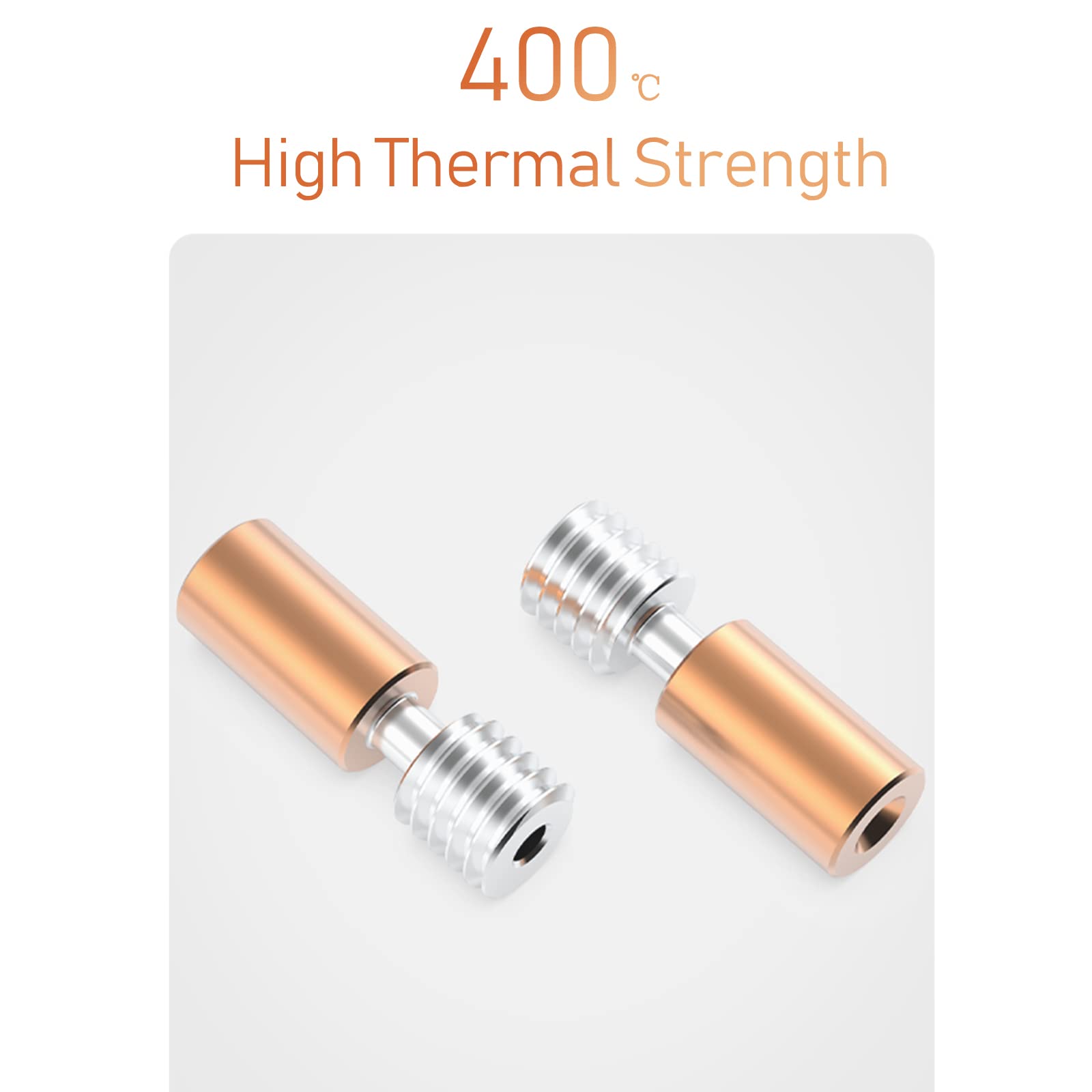 Creality Official Sprite Extruder Pro Upgrade Throat Tube, Copper+ Titanium Alloy 400℃ Bimetal Heatbreak for Creality Ender 3 S1,Ender 3 S1 Pro, 3D Printer with Sprite Extruder Installed