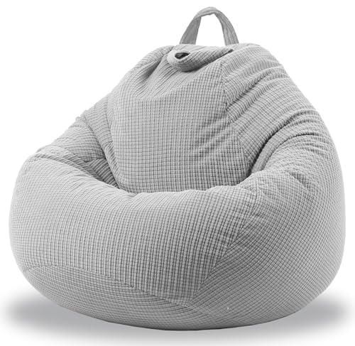 ENBAOHUI 3 Ft Bean Bag Chair Cover (No Filler) Stuffed Animal Storage Bean Bag Cover for Pets Dogs/Cats Bed Corduroy Stuffed for Organizing Plush Toys