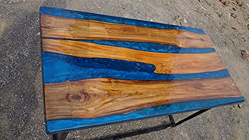 Epoxy Table, Resin Table, Epoxy Table, Natural Wood,Dining table, Natural Live Edge Wooden Table, Epoxy Resin River Table