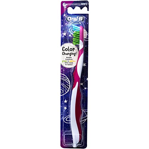 Oral-B Pro-Health Junior CrossAction Galaxy Toothbrush, Ages 6+, Soft - Pack of 2