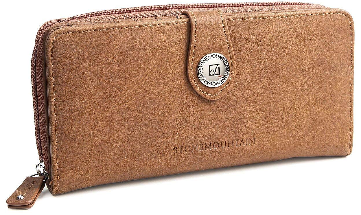 Stone Mountain Talia Large Zip Around Wallet One Size Tan