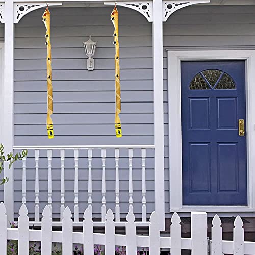 Fly Ribbons Sticky Fly Traps for Kitchen, Fly Strips Catcher Ribbon, Flies Paper Strip Indoor (16Pack)