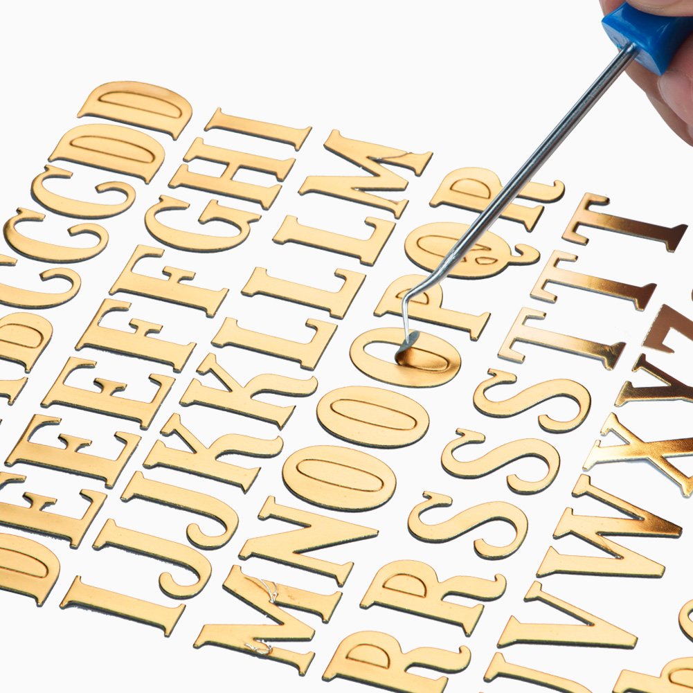 COCODE 12 Pieces Craft Vinyl Weeding Tools Stainless Steel Precision Craft Basic Set Craft Vinyl Tools for HTV, Lettering, ORACAL, Siser, Silhouette and Cameo