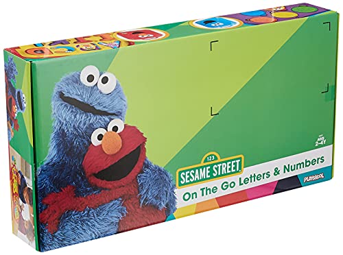 Sesame Street On The Go Letters & Numbers with Elmo & Cookie Monster, 2 Take Along Cases, Learning Toy For Toddlers, Kids Ages 2 Years Old & Up