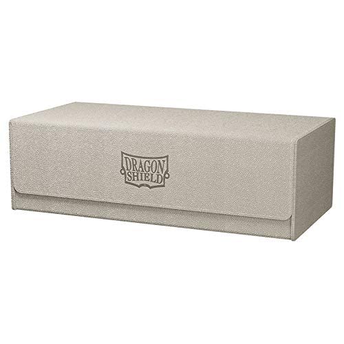 Dragon Shield Magic Carpet XL 1100+ Light Grey & Black Durable Magnetic Leather Deck Box Storage Case Protector
