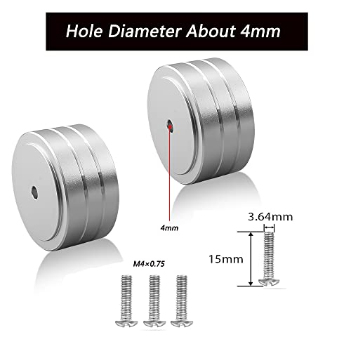 Tertullus 4 Sets High-End HiFi Aluminum Speaker Feet, Shock Base Pad Spikes,40x20mm,Shockproof Stand Pad for HiFi Devices Amplifier Turntable DAC Recorder CD (Silver)