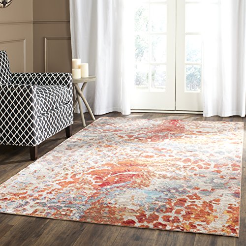 SAFAVIEH Valencia Collection Accent Rug - 3' x 5', Multi, Boho Chic Distressed Design, Non-Shedding & Easy Care, Ideal for High Traffic Areas in Entryway, Living Room, Bedroom (VAL218K)
