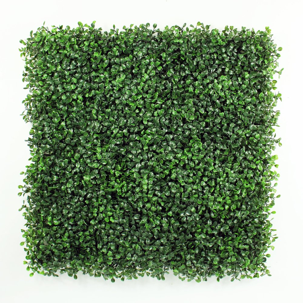 ULAND Artificial Grass Wall Panels, 12pcs 20"x20" Boxwood Hedges Mats, Greenery Backdrop Garden Privacy Screen Fence