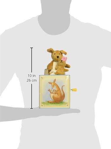 Schylling: Jack in Box - Kangaroo - Classic Pop-Up Music Toy, Momma & Baby Joey Finger Puppet, Plays Song Pop Goes The Weasel, Toddler & Kids 18mo+