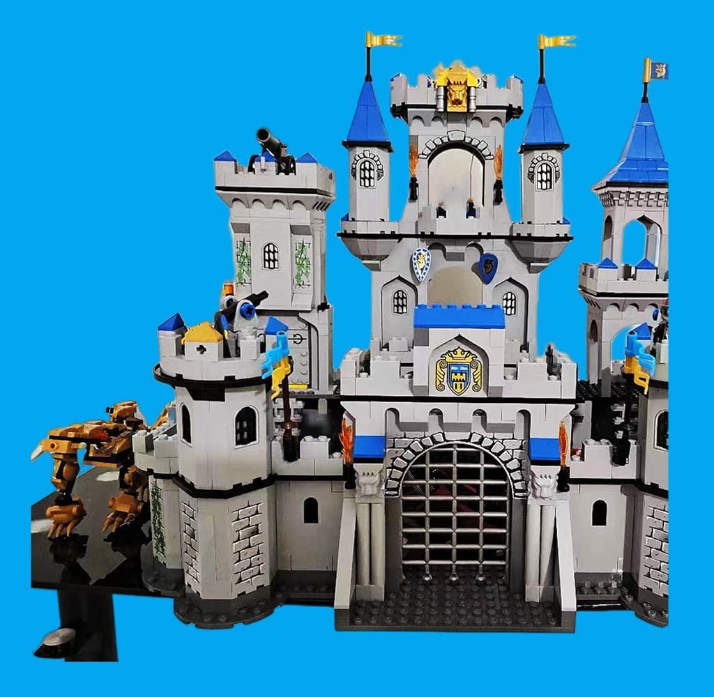 dadaguy Lion Knights Castle, European Medieval Castle Model Architecture Building Blocks kit Construction Building Model Set Toy for Adults and Kids