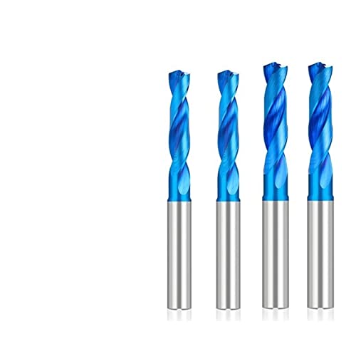Drill Bit 3D Carbide Bits 3-12mm Internal Cooling Drill Spiral Twist Drill Bit Blue Coating Hole Drill for Metal 1Pcs (Color : 4.8x6x28x66L)