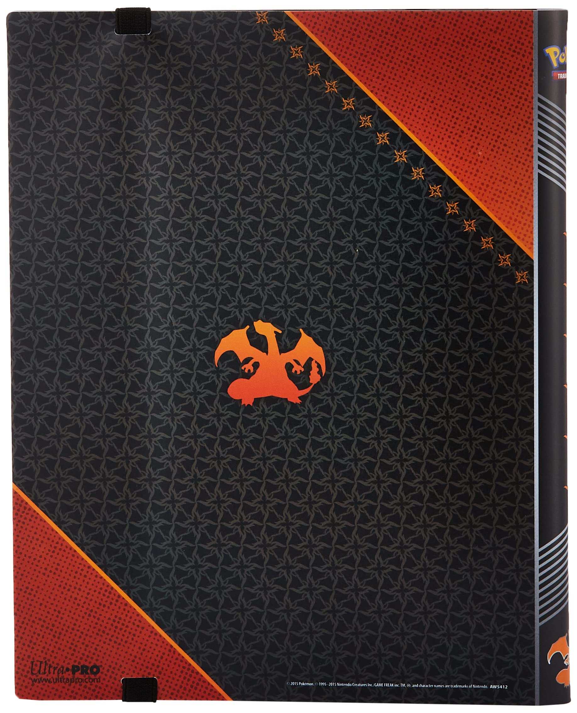 Ultra Pro - Pokemon: Charizard 9-Pocket Full-View PRO Binder Red, Trading Card Collector's Album Display Binder Protection Solution