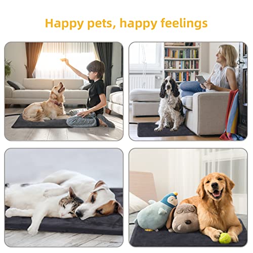 Outdoor Pet Heating Pad Mat Bed for Cat Dogs,Large Indoor Heated Pet Bed with Waterproof Cover, 9 Adjustable Temperature Dog Cat Heating Pad with Timer Pet Bed Warmer Blanket Mat Auto Power-Off