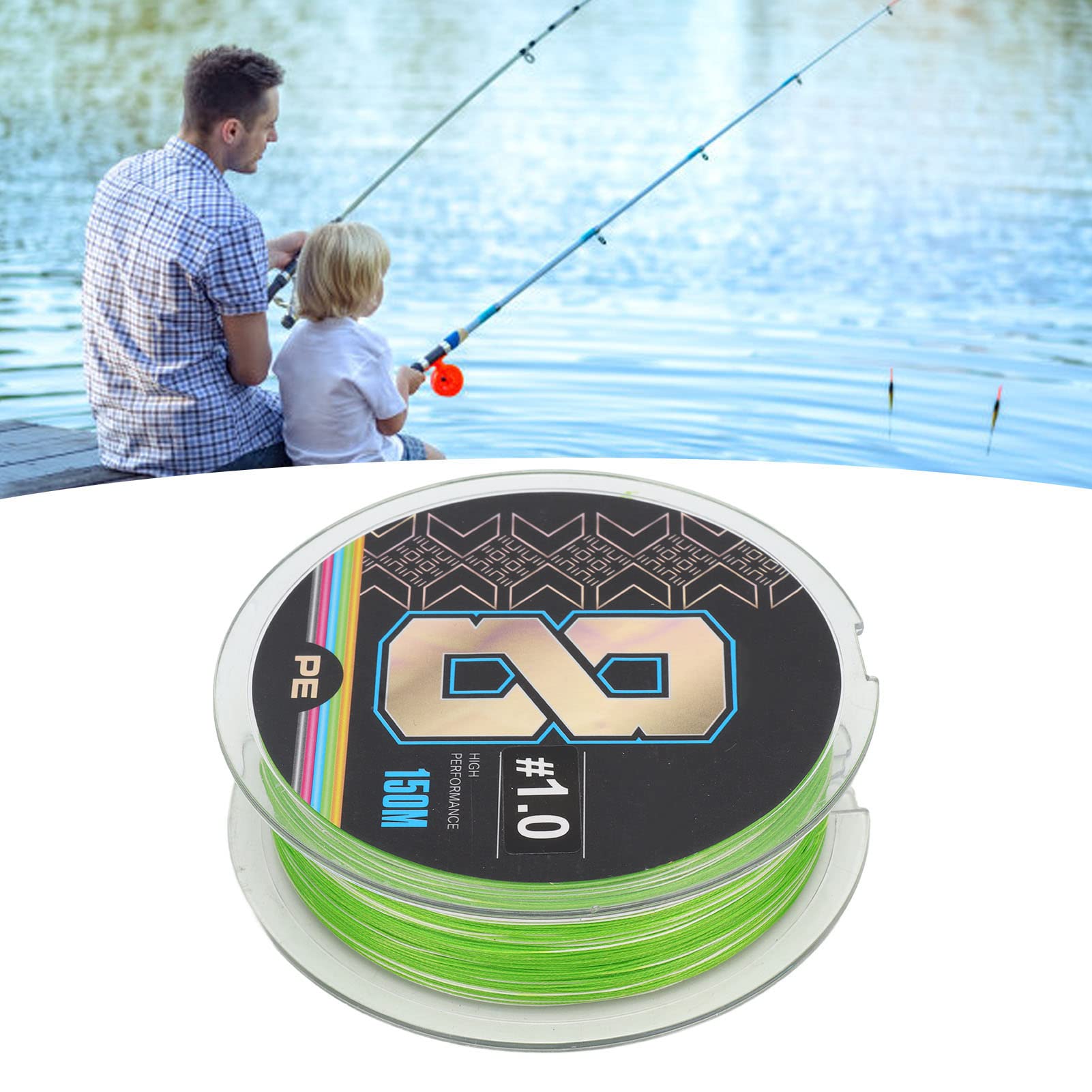 Fishing Line, 150m Fishing Accessories Fade Resistant for Outdoor (1.0#)