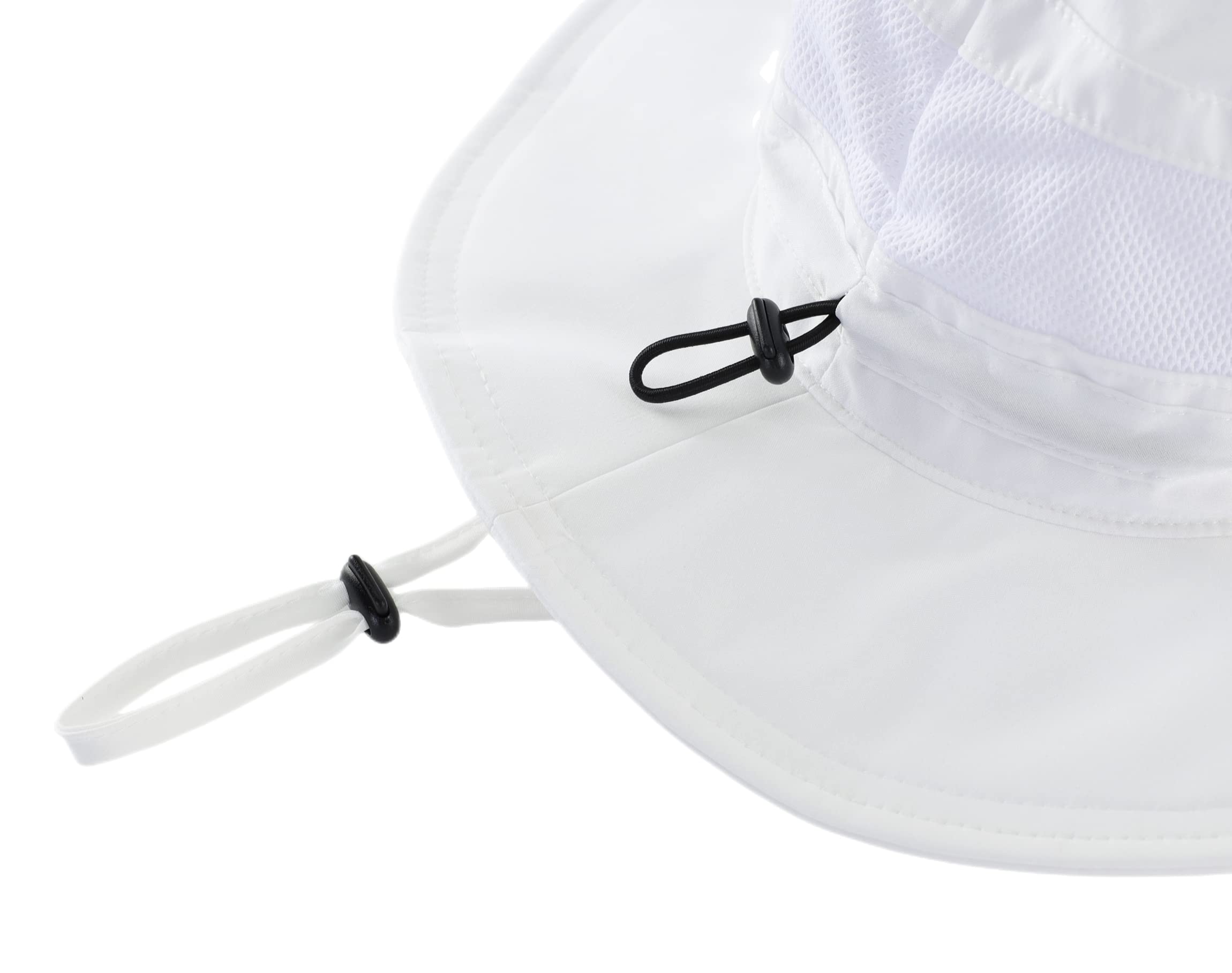 Connectyle Women's UPF 50+ Safari Sun Hat Breathable UV Protection Fishing Hat (White)