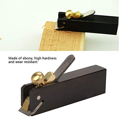 Mini Wood Planer, 3 inch Wood Hand Planer Ebony Woodworking Plane for Planing Surface Smoothing & Flat Bottom Trimming Wood Perfect for Carpenter DIY Wood Cutting Tool