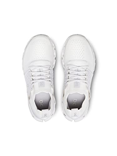 On Women's Cloudswift 3 Sneakers, White/Frost, 8.5 Medium US
