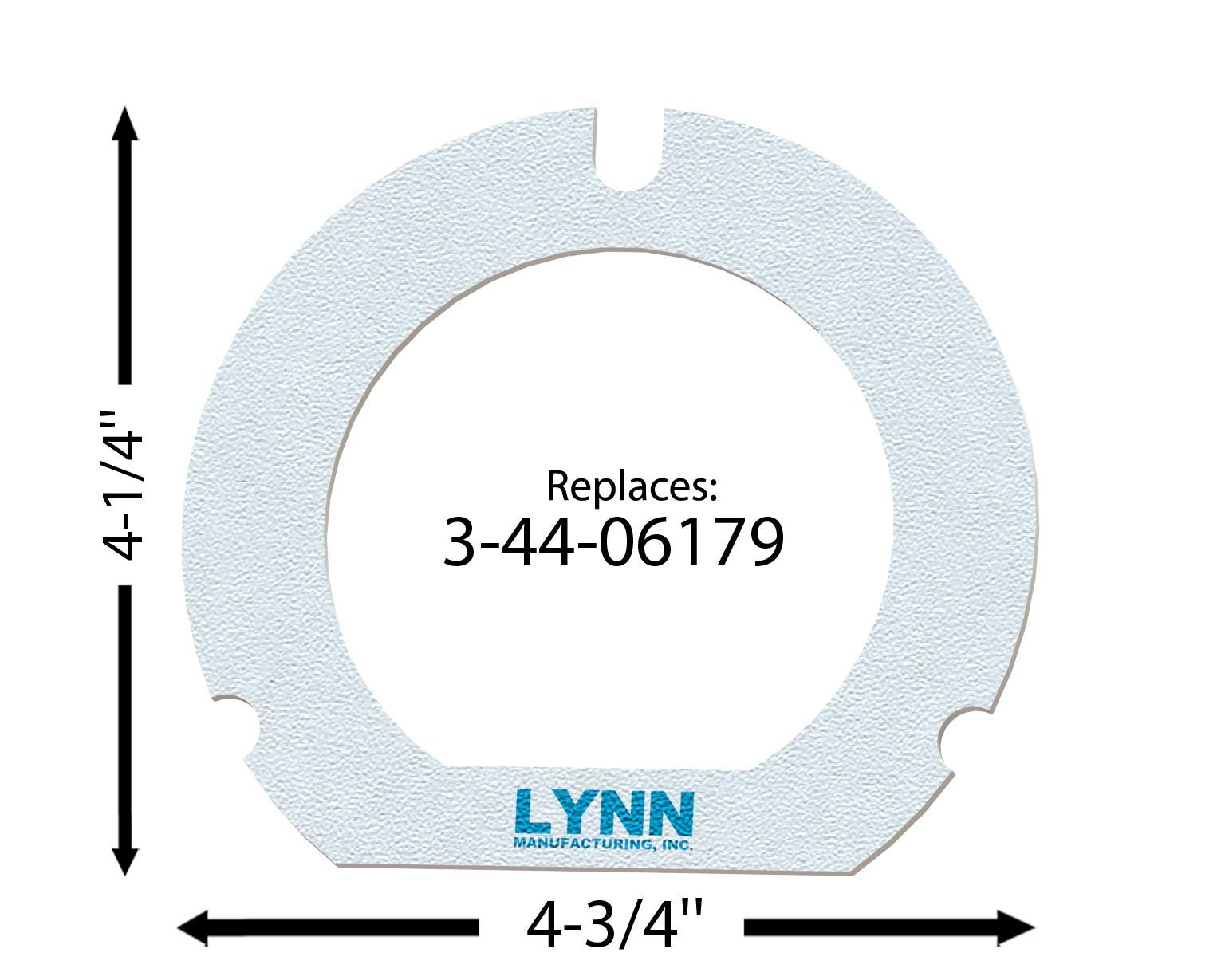 Lynn Manufacturing Replacement Harman Pellet Stove Tailpipe Gasket 3-44-06179, 1-00-07381, 2399J