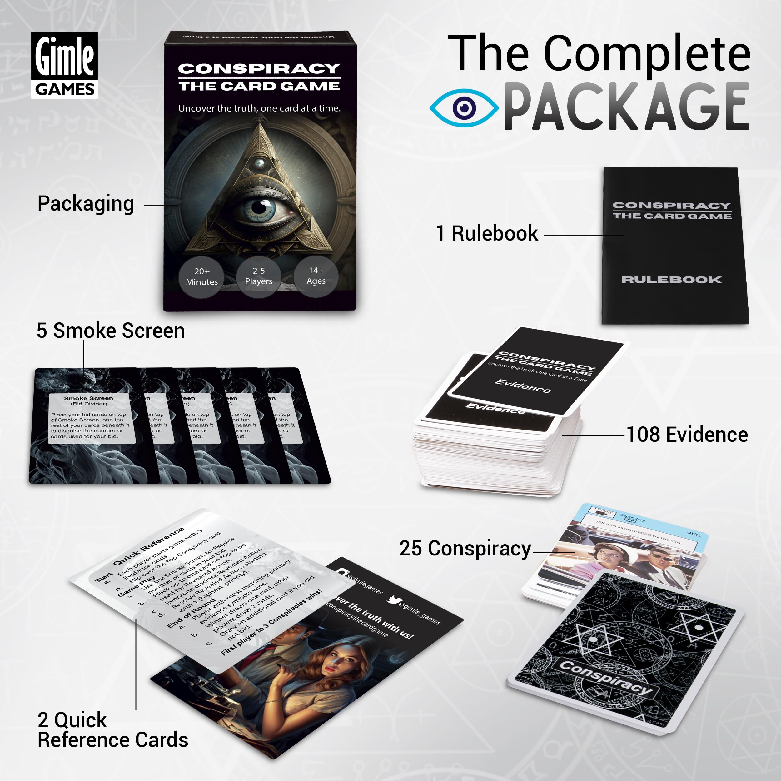 Conspiracy The Card Game | Easy-to-Play Bidding Game | Intriguing and Engaging Fun for Casual Gamers | Perfect for Family Game Night!