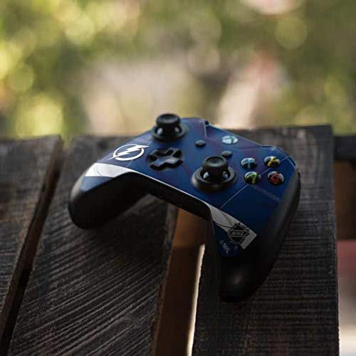Skinit Decal Gaming Skin Compatible with Xbox One Elite Controller - Officially Licensed NHL Tampa Bay Lightning Jersey Design