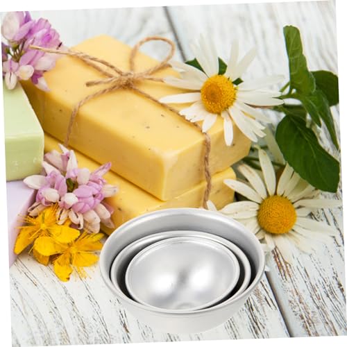 COHEALI 12pcs Bath Salt Ball Mold Salt Ball Tool Mini soap molds soap Mold kit Shampoo Press Mold Decorative Bath Ball DIY Mold Salt Ball Mould Aluminum Alloy Multifunction Supplies