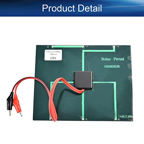 Heyiarbeit 18V 3.5W Polycrystalline Mini Solar Panel Module DIY for Light Toys Charger 165x135mm£¬1Pcs