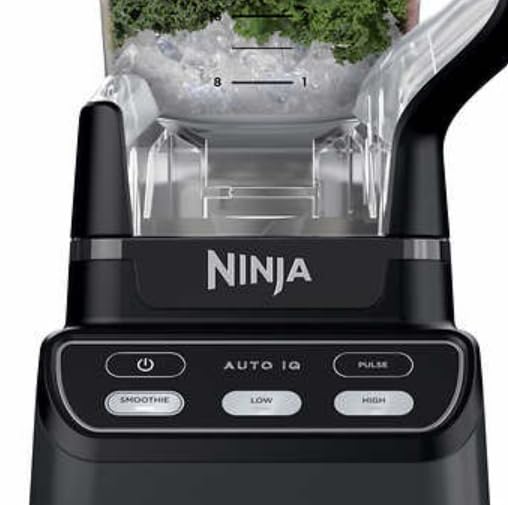 Generic Ninja Smoothie iQ Blender, 1400 Peak Watts, 72 oz Pitcher, Auto-iQ Program, Total Crushing Blades, Low/High/Pulse Settings, BPA-Free, Large, Black