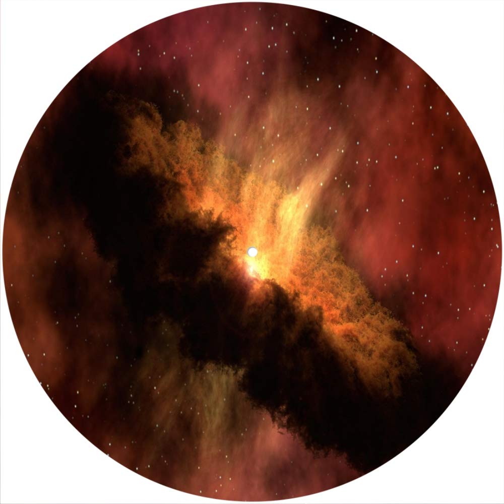 Slipmat Slip Mat Scratch Pad Felt for any 12" LP DJ Vinyl Turntable Record Player Custom Graphical - Space Solar 1