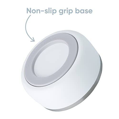 Owala Pet Bowl - Durable Stainless Steel, Food and Water Bowl for Dogs, Cats, and All Pets, Non-Slip Base, 24oz, White (Shy Marshmallow)