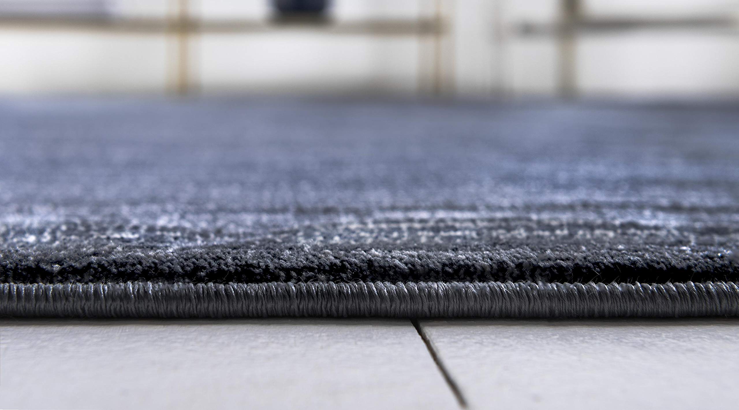 Unique Loom Jill Zarin Uptown Collection Area Rug - Madison Avenue (8' x 10' Rectangle, Navy Blue/ Ivory)