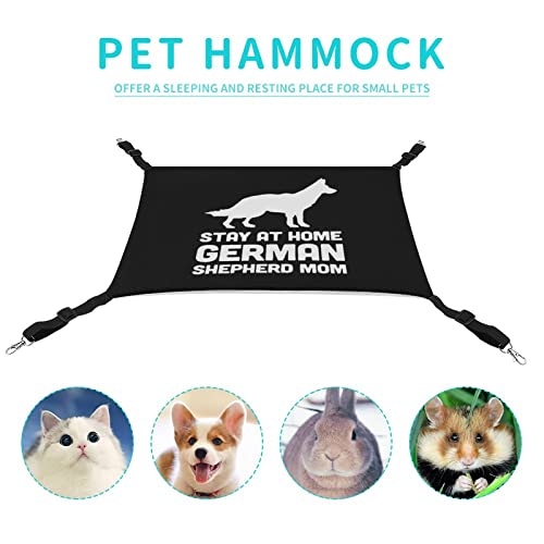 Stay at Home German Shepherd Mom Pet Hammock Comfortable Adjustable Hanging Bed for Small Animals Dogs Cats Hamster