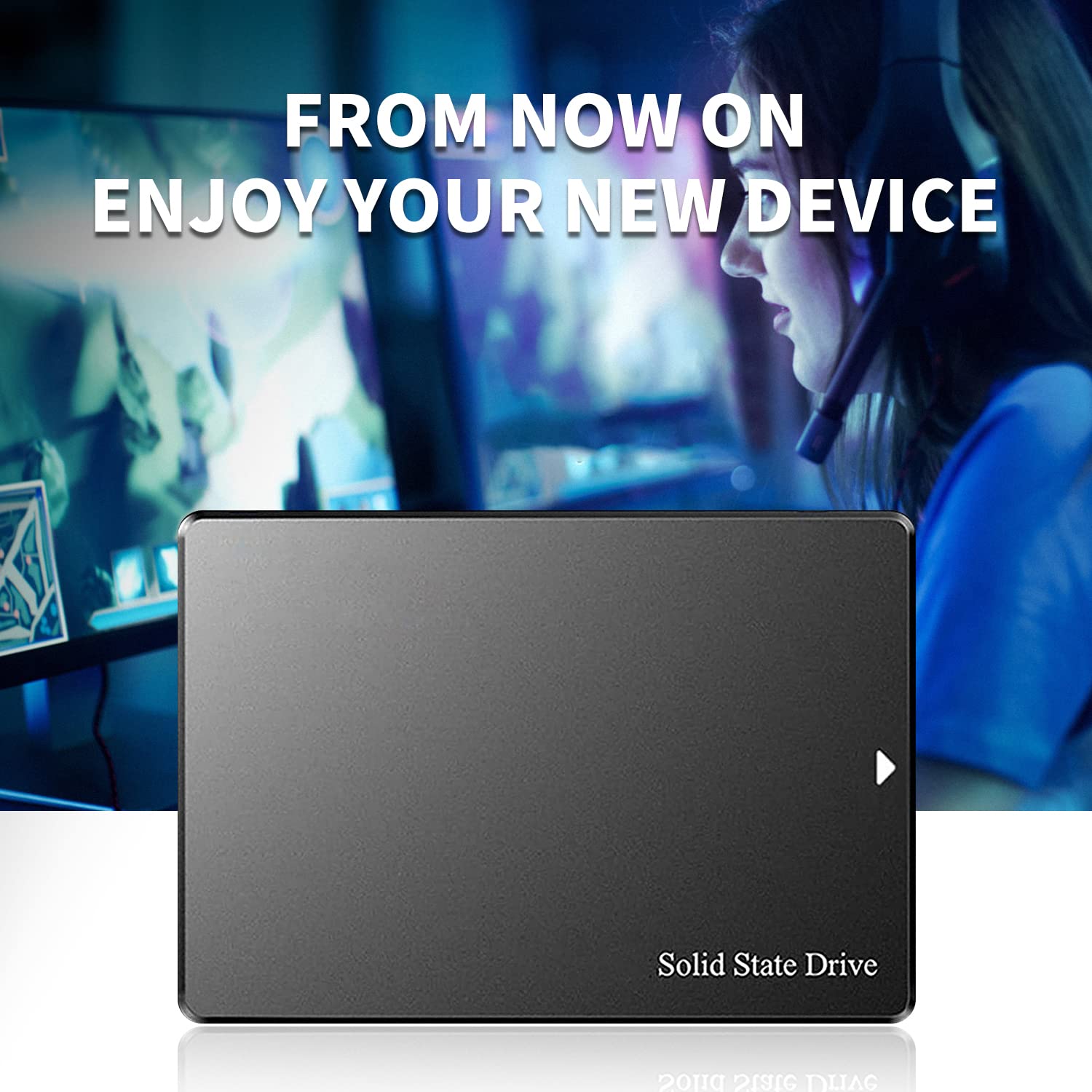 Internal Solid State Drive 2TB SSD SATA III 6Gb/s 2.5", Read Speed up to 550MB/sec,2tb SSD Internal SSD 2TB Compatible with Laptop and PC Desktops(2TB-A Black)