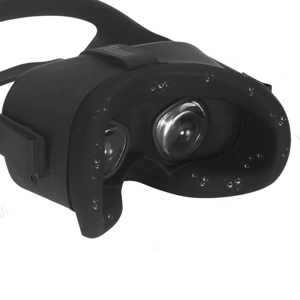 Cover Set for Oculus Quest VR Headset Accessories,Touch Controller Grip Cover & Face Pad Cover & Front Eye Protective Head Cover Skin & VR Lens Cover(Does NOT Apply for Oculus Quest 2)