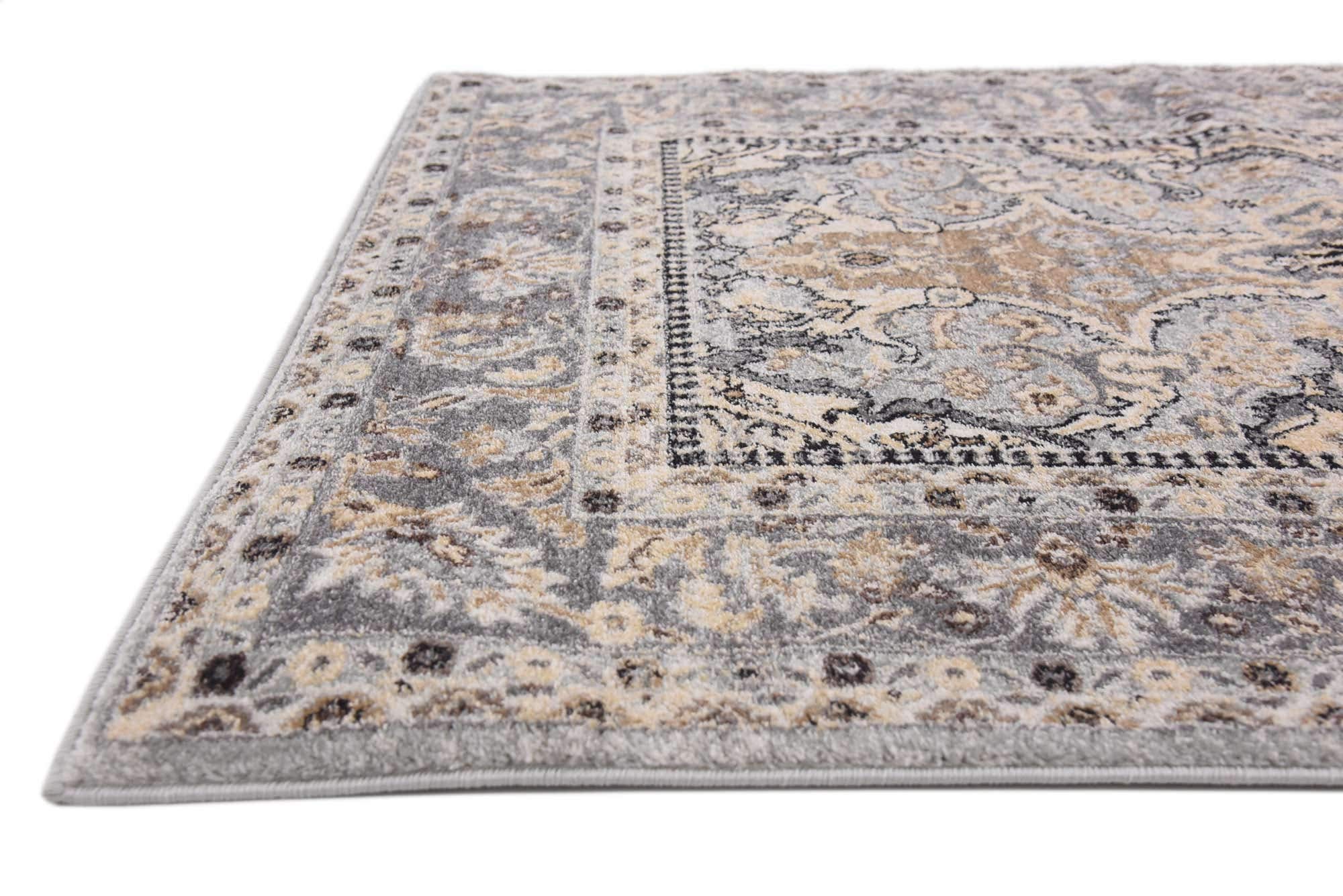 Unique Loom Tradition Collection Classic Southwestern Casual Design Area Rug (4' 0 x 6' 0 Rectangular, Gray/ Ivory)