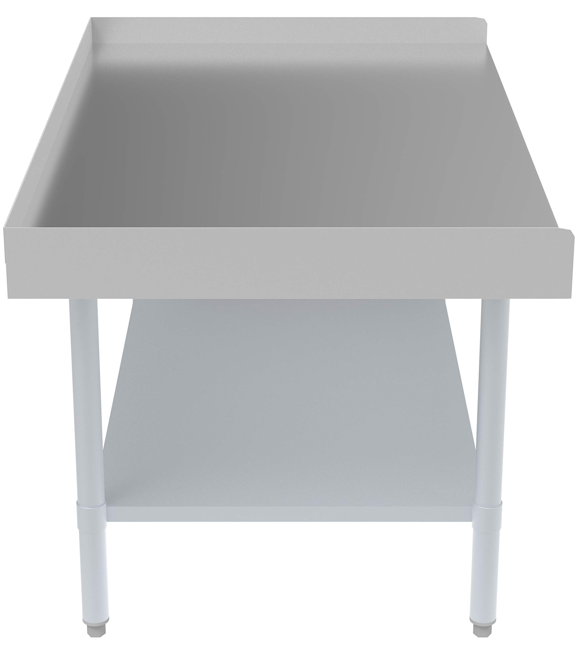 KoolMore EQT-163048 16 Gauge Stainless Steel Commercial Equipment Stand - 30 x 48 Heavy Duty Griddle Stand with Undershelf