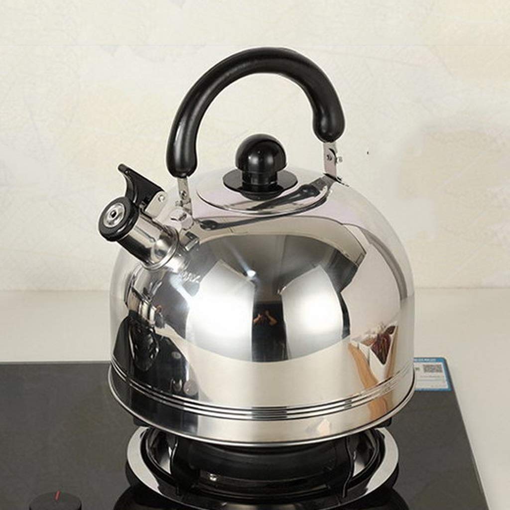 Creative Silver Kettle Large Capacity Kettle Whistling Teapot Stainless Steel Teapot With Ergonomic Handle (6L,202.9OZ) Multifunctional water kettle