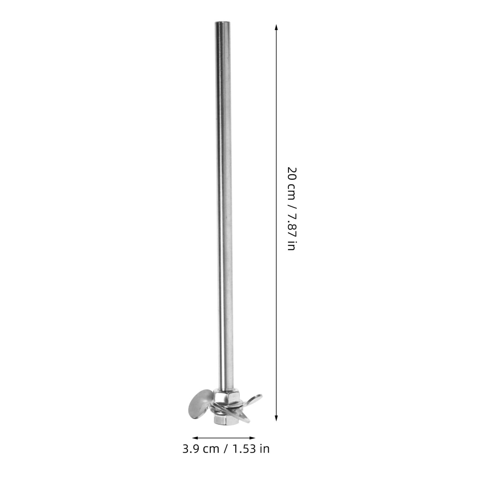 iplusmile 1 Set Three Blade Stirring Rod Stirring Bar Electric Overhead Stirring Rod Anchor Paddle Mixer Shaft Rod Stainless Steel Stirrer for Lab Industrial Mixing