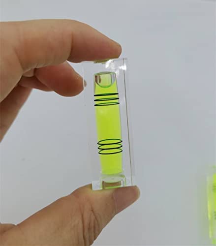 High Precision Bubble Spirit Levels Small Bullseye Level Long Square Mini Level for Wall Frames Hanging RV Tripod etc Measurement Leveling Tool 2 pcs(non-magnetic)