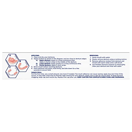 Super Poligrip Cushion & Comfort, Denture and Partials Adhesive Cream, 2.2 Ounces